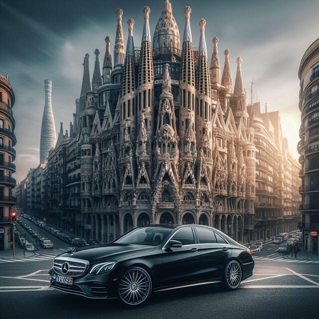 Barcelona Tour: by iconic places in luxury cars with guide.